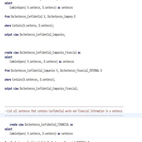 Sample Aql Query For Keyword Analysis Algorithm Download Scientific