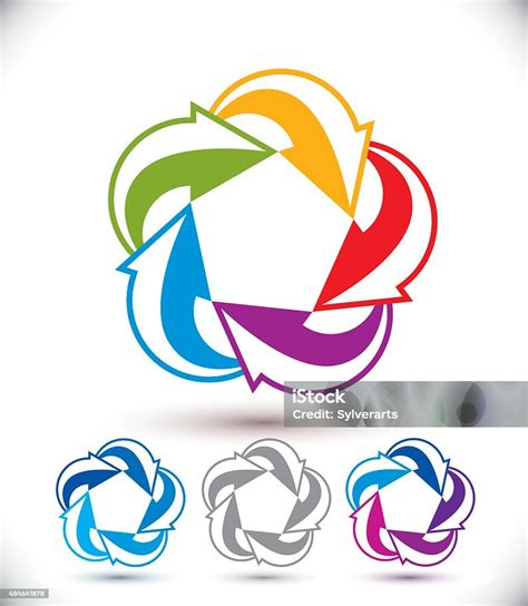 반복 화살표 벡터 추상적임 기호까지 개념 3d 아이콘 세트 2015년에 대한 스톡 벡터 아트 및 기타 이미지 2015년 3차원 형태 개념 Istock