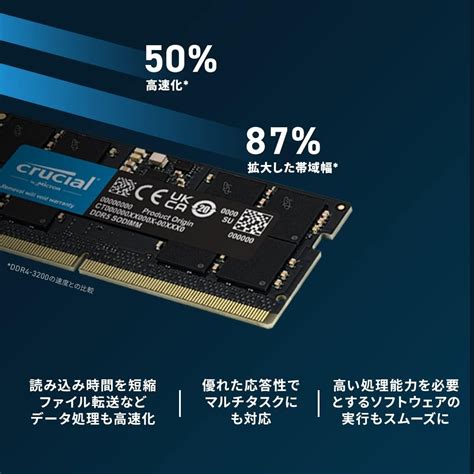 Crucial 8gb Ddr5 4800 Pc4 38400 Laptop Memory Model Ct8g48c40s5
