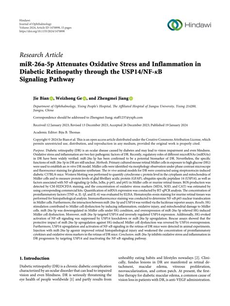 Pdf Mir 26a 5p Attenuates Oxidative Stress And Inflammation In