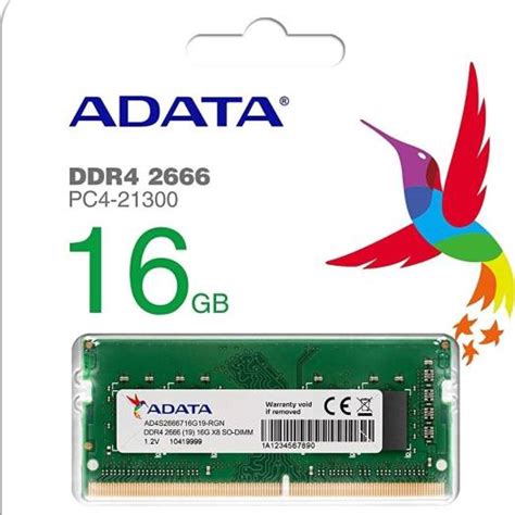 Adata Premier 16gb Ddr4 2666mhz 260 Pin Sodium Ram Laptop Ad4s2666716g19 Rgn Buy Best Price