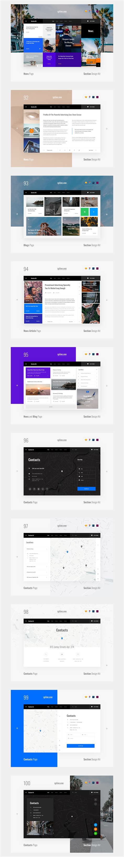 Section Design Kit On Behance