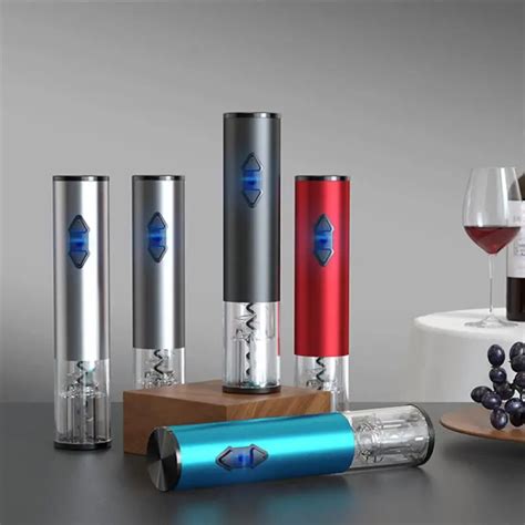 자동 와인 오프너 하이 엔드 전기 와인 병 항아리 오프너 코르크 스크류 호일 커터 세트 주방 바 도구 Accessorie 캔 오프너오프너 Aliexpress