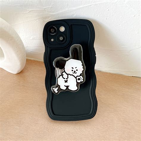 강아지 캐릭터 스마트톡 웨이브 실리콘 범퍼 삼성 갤럭시 S24 S23 S22 S21 S20 울트라 플러스 아이폰15 아이폰14 아이폰13 아이폰12 프로 맥스 귀여운 디자인