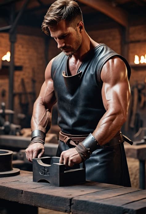 Medieval Blacksmith in Metal Casting Scene | Stable Diffusion Online