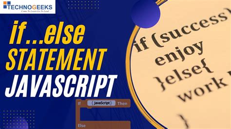 If Else Statement Javascript In Hindi Technogeeks YouTube