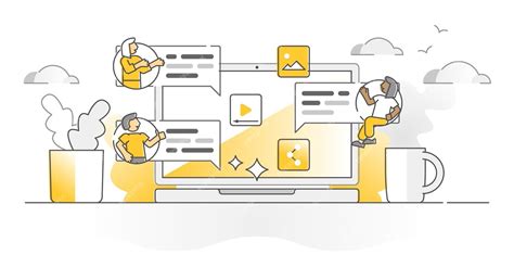 Premium Vector Virtual Friends Chat As Online Social Communication