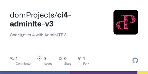 Github Domprojects Ci Adminlte V Codeigniter With Adminlte