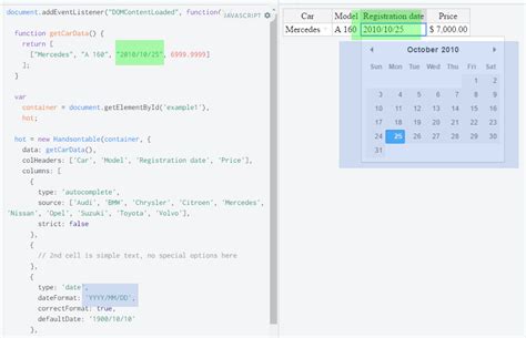 GH 3730 Formatting Date Questions Handsontable Forum