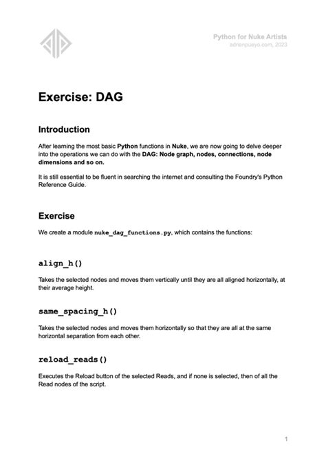Python For Nuke Artists Adrian Pueyo