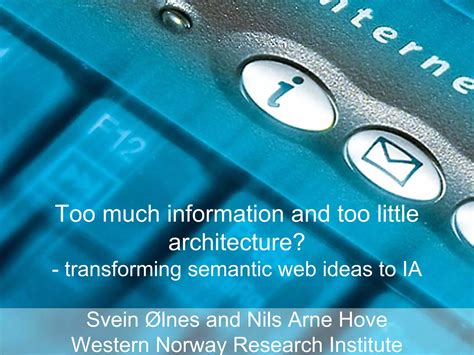 Transforming Semantic Web Ideas To Information Architecture Pdf