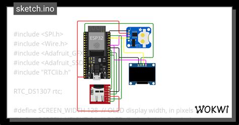 Ds1307 And Ssd130 Wokwi Esp32 Stm32 Arduino Simulator