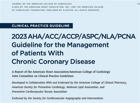2023 AHA ACC ACCP ASPC NLA PCNA Guideline For The Management Of