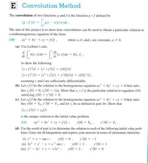 solved the convolution of two functions g and f is the