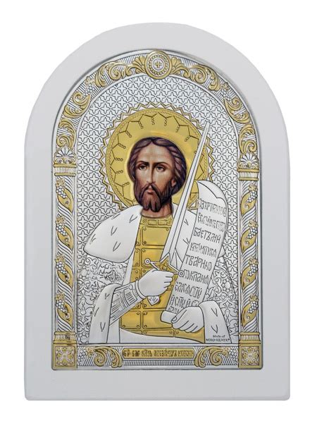 Икона Греческая Agio Silver Александр Невский 12Х16 см. - купить по ...