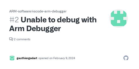 Unable To Debug With Arm Debugger · Issue 2 · Arm Software Vscode Arm