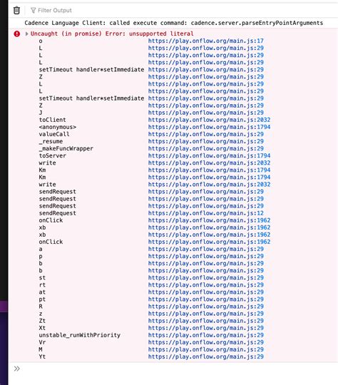 unable to pass certain structures as arguments to scripts