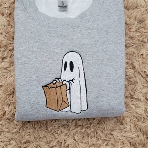Ghost Cat Halloween Embroidery Designs Halloween Embroidery File