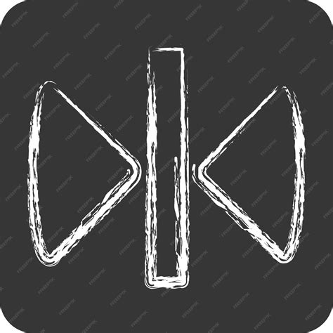 Premium Vector Icon Reflect Related To Graphic Design Tools Symbol Chalk Style Simple Design