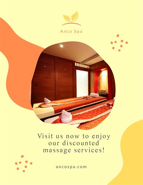 Free Massage Parlor Flyer Template To Edit Online