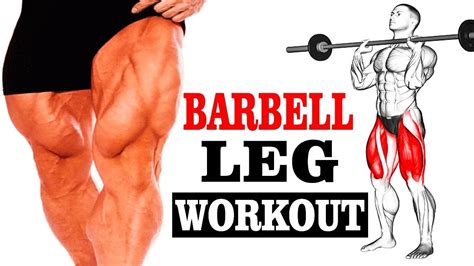 8 Best Barbell Leg Exercises At Home Youtube