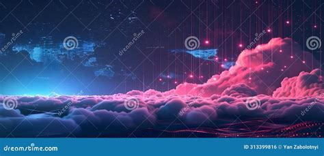 Processing Data At The Network Edge Before Cloud Transfer An Illustration Concept Edge Stock