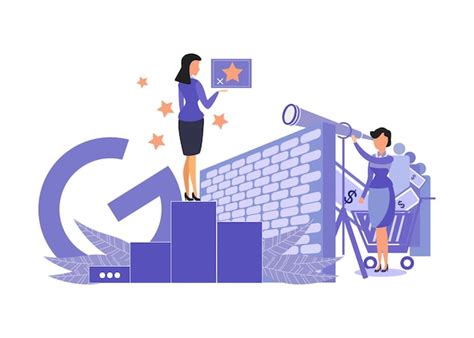 Premium Vector Vector Illustration Seo Merketing Concept Flat Style