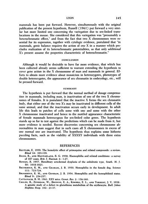 Sex Chromatin And Gene Action In The Mammalian X Chromosome Pmc