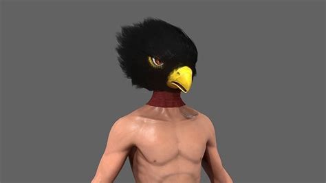 3d Model Tokoyami Fumikage Fan Art Vr Ar Low Poly Cgtrader