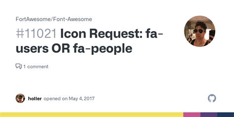 Icon Request Fa Users Or Fa People · Issue 11021 · Fortawesomefont