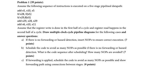 Solved Problem 1 20 ﻿pointsassume The Following Sequence