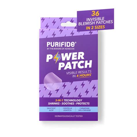 Purifide By Acnecide 3 In 1 Power Patch Pack Of 36 Salicylic Acid