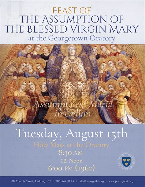 Feast Of The Assumption Jesus Guild