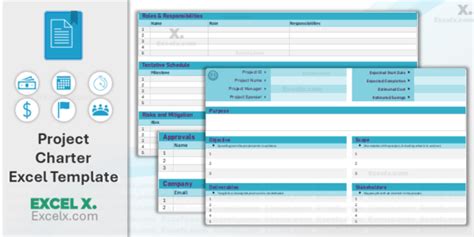 Project Charter Template Excel Free Download Excelx Com
