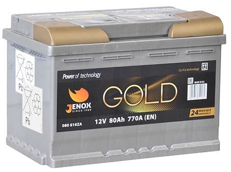 Akumulator Jenox gold 80Ah 770A za 420 00PLN z Wrocław Allegro