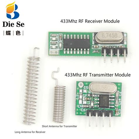 433 Mhz Superheterodyne Rf Receiver Module And Transmitter Module With