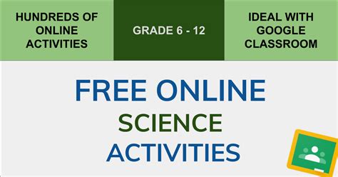 Science Activities For Google Classroom