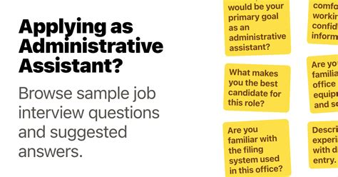 Administrative Assistant Interview Questions