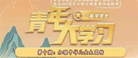青年大学习：加强中华儿女大团结【附上期青年大学习“流动红旗”】中国共产党中华民族施含玥