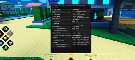 Anime Souls Simulator Auto Quests Auto Click Auto Meteor Scripts