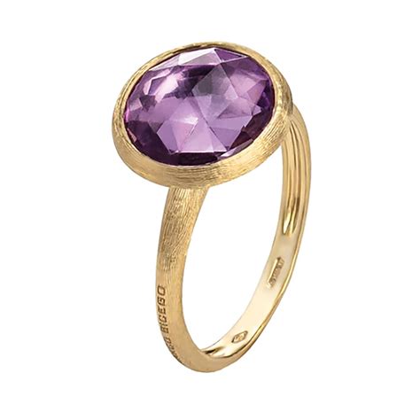 18k Yellow Gold Amethyst Medium Stackable Ring Shreve And Co