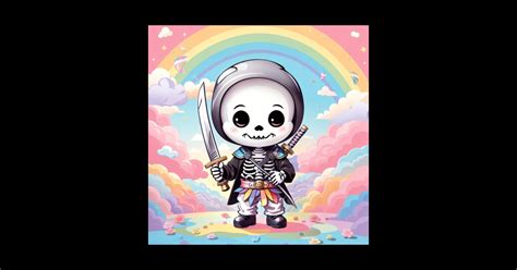 Cute Kawaii Skeleton Skeleton Sticker Teepublic