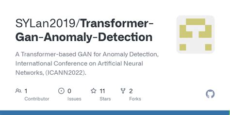Github Sylan2019 Transformer Gan Anomaly Detection A Transformer Based Gan For Anomaly