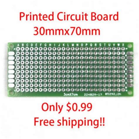 1pcs3cm X 7cm Double Side Prototyping Pcb Printed Circuit Board
