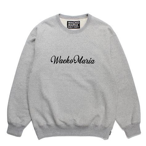 Wacko Maria Heavy Weight Crew Neck Sweat Shirtgray