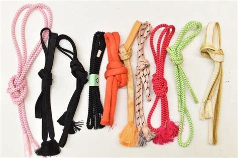Japanese Vintage Kimono OBIJIME CORD SET OBI FASTENER ROPE 30pcs