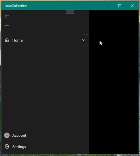 Navigationview Menu Items Push Footer Area Settings Item Out Of View Starting With 2 5