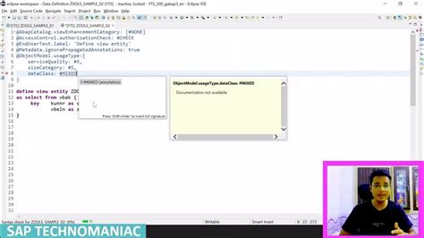 Object Model And Ignore Propagated Annotations Cds Views Part 5 Abap On Hana Course Youtube