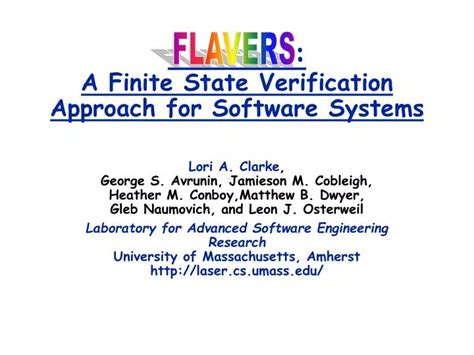Ppt A Finite State Verification Approach For Software Systems
