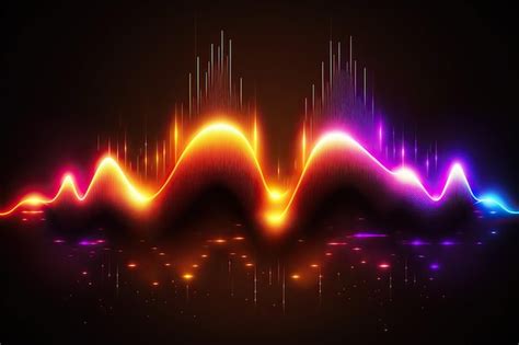 Ondas De Sonido Abstractas Forma De Onda De Audio De Frecuencia